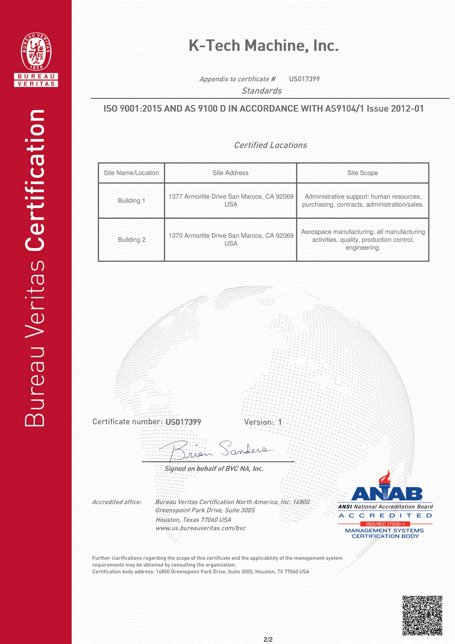 Quality Control - K-Tech Machine